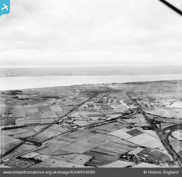 EAW004080 ENGLAND (1947). Halewood, Speke and the River Mersey ...