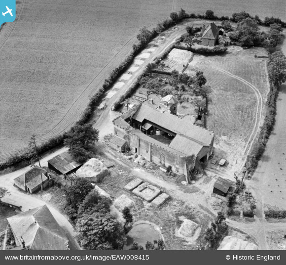 eaw008415 ENGLAND (1947). The Castle, Wattisham, 1947 | Britain From Above