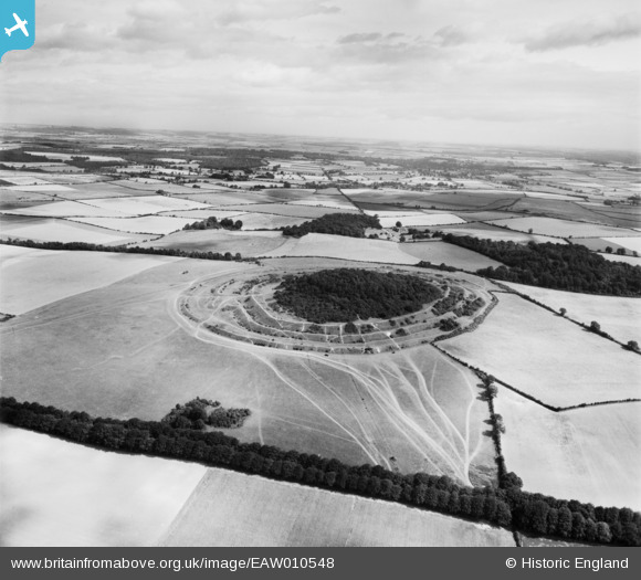 EAW010548 ENGLAND (1947). Badbury Rings and surrounding landscape ...