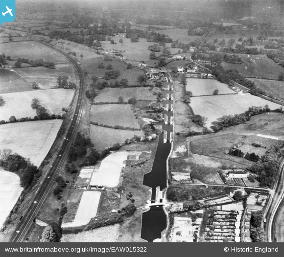 EAW015322 ENGLAND (1948). Hatton Locks, Hatton, 1948. This image has ...