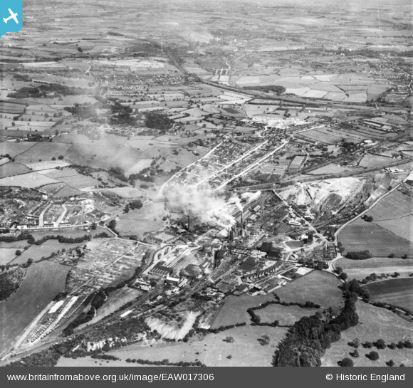 EAW017306 ENGLAND (1948). The Sheepbridge Iron Works and environs, Old ...