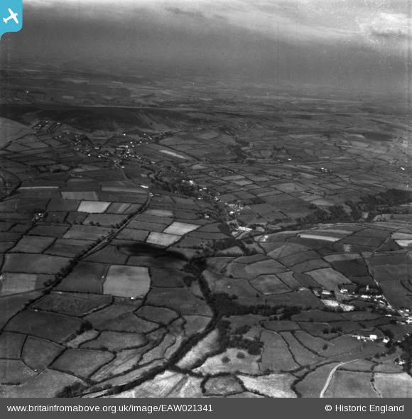 EAW021341 ENGLAND (1949). The River Tavy and surrounding countryside ...