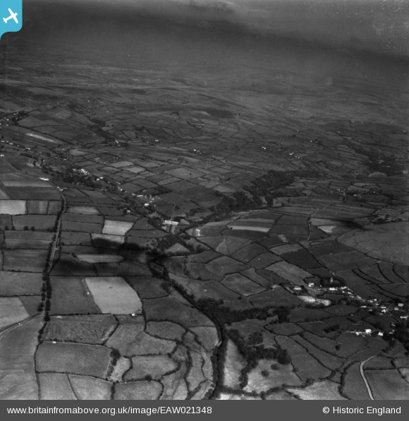 EAW021348 ENGLAND (1949). The River Tavy and surrounding countryside ...