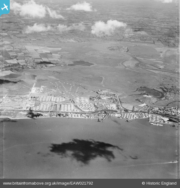 EAW021792 ENGLAND (1949). The Shell Haven Oil Refinery, Thames Haven ...
