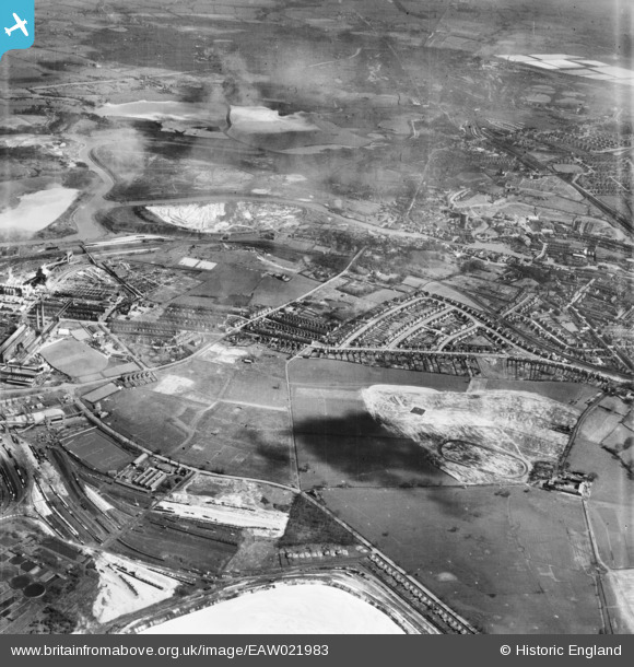 EAW021983 ENGLAND (1949). Winnington and environs, Northwich, 1949 ...