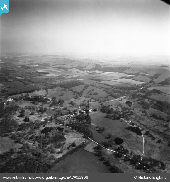 eaw022306 ENGLAND (1949). Parham Park and surrounding countryside ...