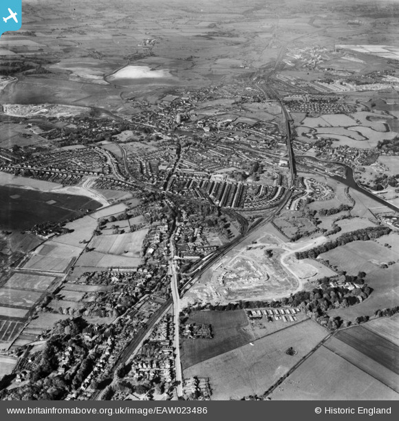 EAW023486 ENGLAND (1949). The town, Northwich, from the south-west ...