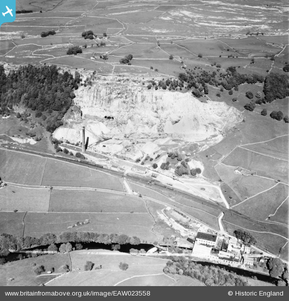 eaw023558 ENGLAND (1949). The Craven Lime Works, Langcliffe, 1949. This ...