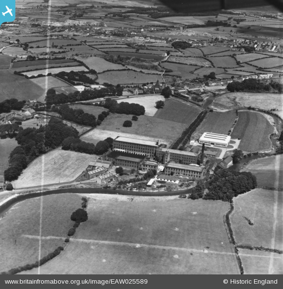 EAW025589 ENGLAND (1949). The Cleator Flax Mill and environs, Cleator ...