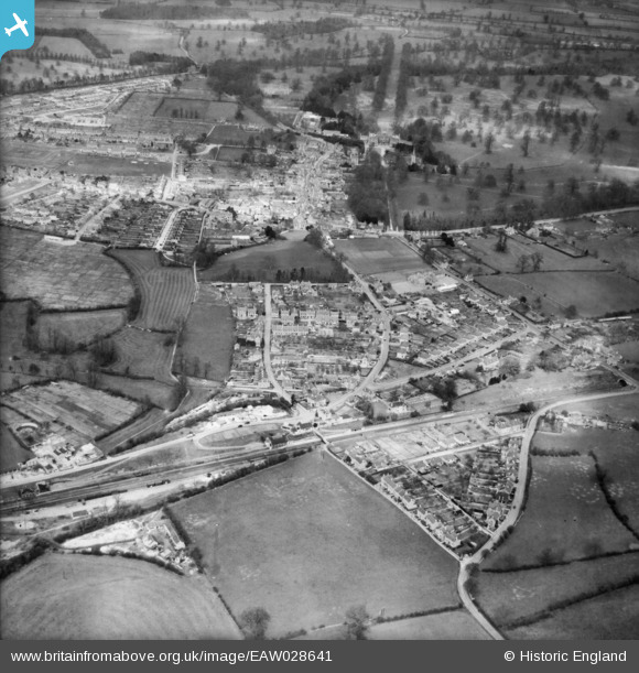 eaw028641 ENGLAND (1950). The town from the railway station to Corsham ...
