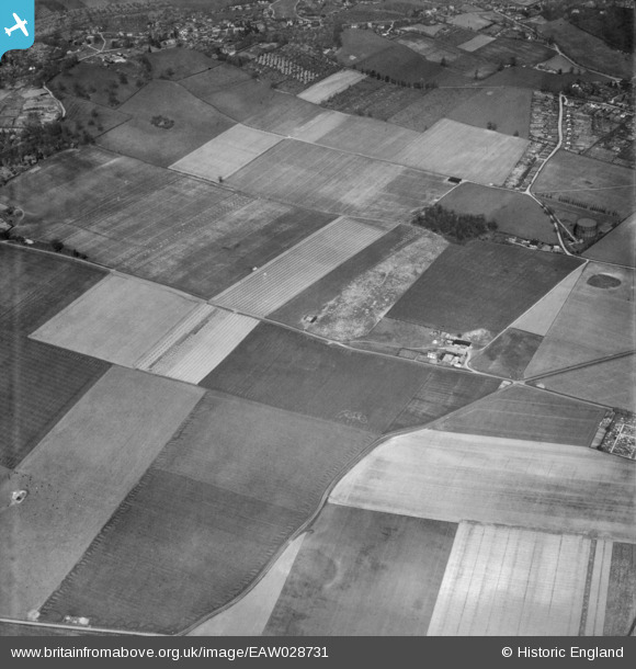 EAW028731 ENGLAND (1950). Fields to the north and south of Long Lane ...