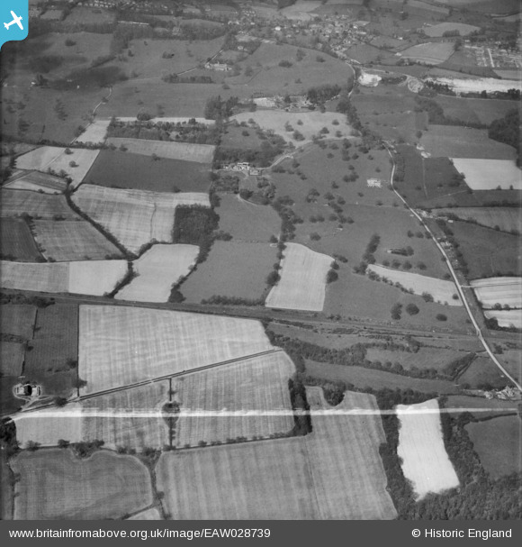 eaw028739 ENGLAND (1950). Countryside around Sandhills Farm to the west ...