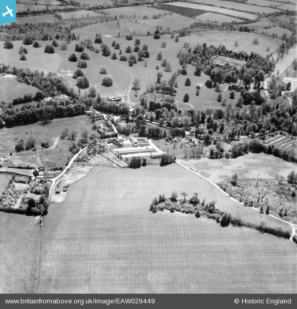 EAW029449 ENGLAND (1950). Warnford Park and the village, Warnford, 1950 ...