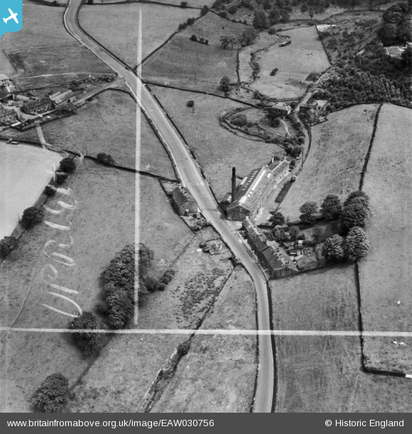 EAW030756 ENGLAND (1950). Woodfield Mill and Bingley Road, Cullingworth ...