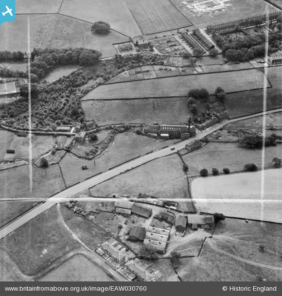 EAW030760 ENGLAND (1950). Cow House Farm, Woodfield Mill and environs ...