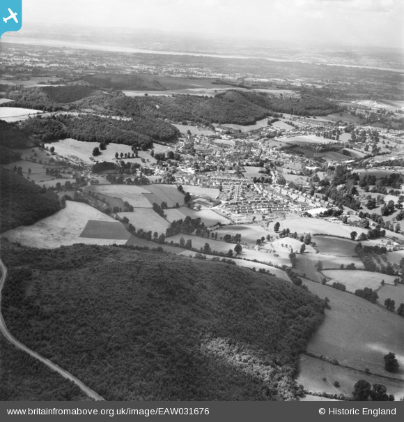 eaw031676 ENGLAND (1950). The town and the surrounding countryside ...