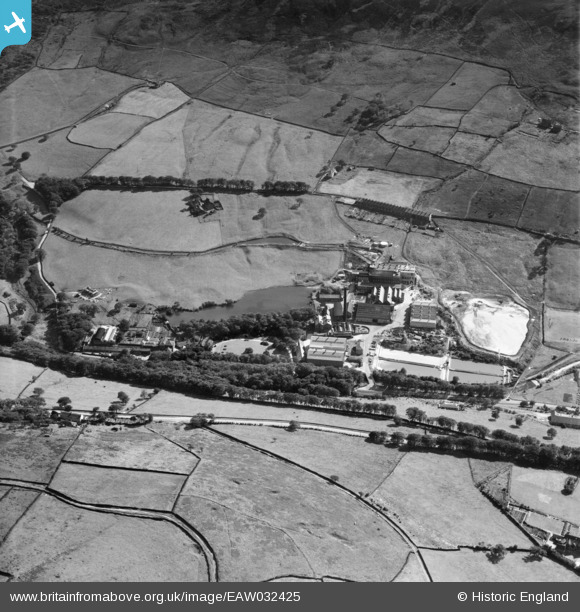 EAW032425 ENGLAND (1950). The Greenfield Paper Mill and Hey Top ...