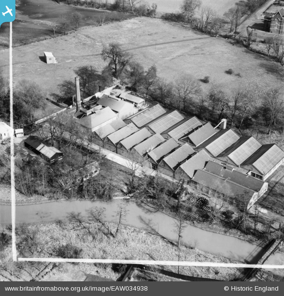 EAW034938 ENGLAND (1951). Hawley Leather Mill, Hawley, 1951. This image ...
