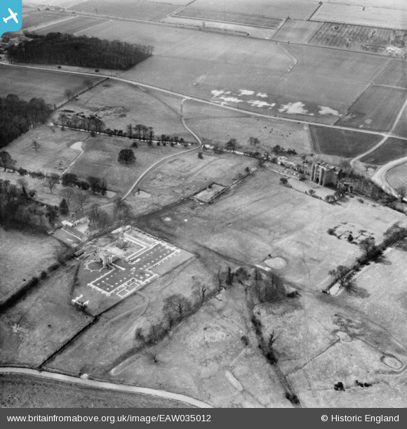 EAW035012 ENGLAND (1951). The remains of Thornton Abbey and Gatehouse ...