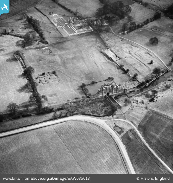 eaw035013 ENGLAND (1951). The remains of Thornton Abbey and Gatehouse ...