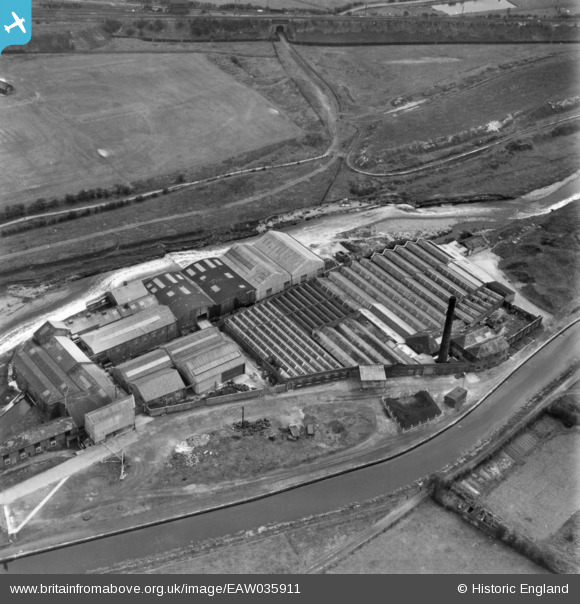 eaw035911 ENGLAND (1951). Waterside Mill, Bury, 1951. This image has ...