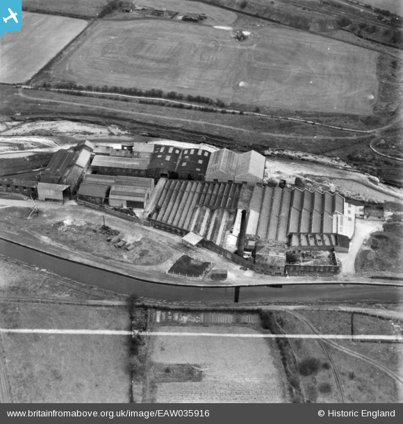eaw035916 ENGLAND (1951). Waterside Mill, Bury, 1951. This image has ...