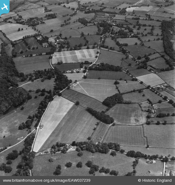 EAW037239 ENGLAND (1951). Norwich Road near Hall Farm and surrounding ...