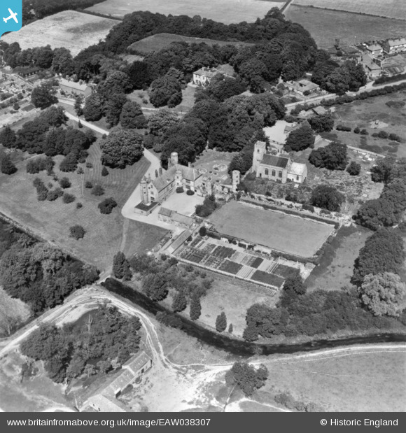 EAW038307 ENGLAND (1951). Stiffkey Old Hall and St John the Baptist's ...