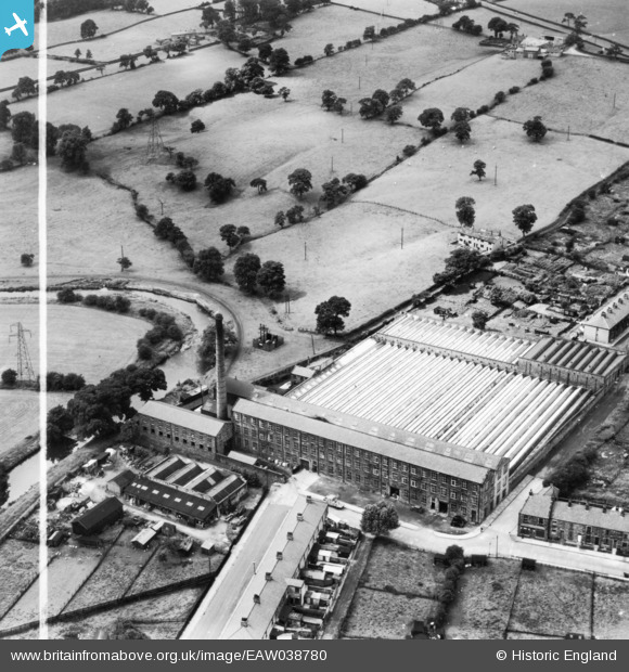 eaw038780 ENGLAND (1951). Lower Clough Mill, Barrowford, 1951. This ...