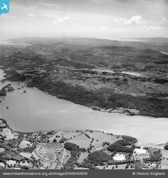 eaw043839 ENGLAND (1952). Windermere and The Heald viewed from the ...