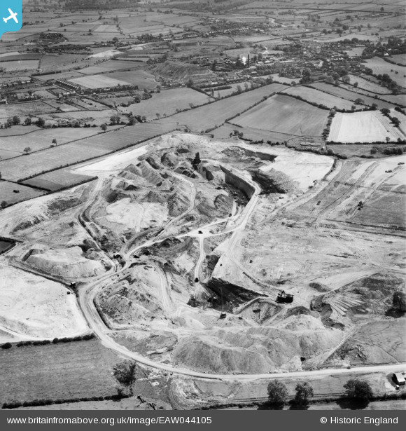 eaw044105 ENGLAND (1952). Open cast coal mining to the west of the ...
