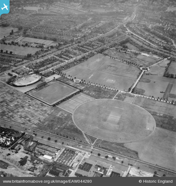 eaw044280 ENGLAND (1952). Enfield Playing Fields, Enfield, from the ...