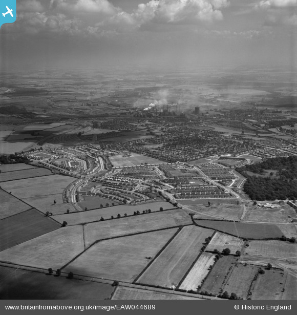 eaw044689 ENGLAND (1952). The town, Corby, from the west, 1952 ...