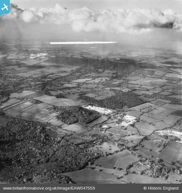 EAW047559 ENGLAND (1952). Sand pits at Titsey, Tatsfield and Westerham ...