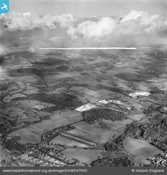 EAW047560 ENGLAND (1952). Sand pits at Titsey, Tatsfield and Westerham ...