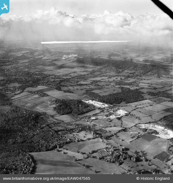 EAW047565 ENGLAND (1952). Sand pits at Titsey, Tatsfield and Westerham ...