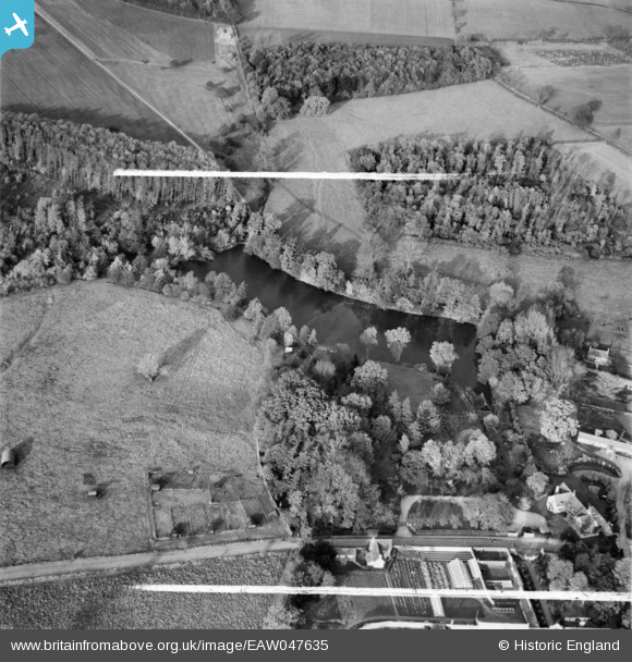 EAW047635 ENGLAND (1952). Witham Manor fishpond, Witham on the Hill ...