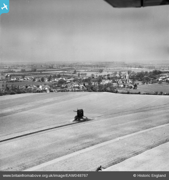 EAW048767 ENGLAND (1953). Pitstone Windmill and the surrounding ...