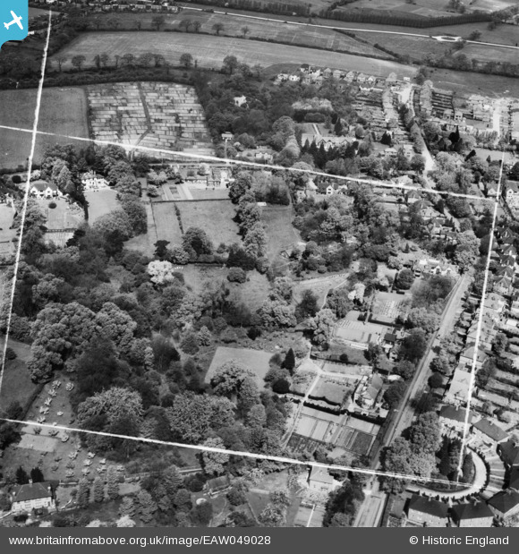 eaw049028 ENGLAND (1953). Waxwell Farm (The Grail) and Waxwell Lane ...