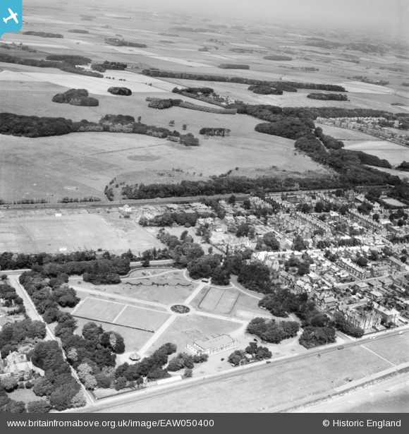 EAW050400 ENGLAND (1953). Lowther Gardens and environs, Lytham, from ...