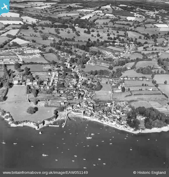 eaw051149 ENGLAND (1953). The village, Lympstone, 1953 | Britain From Above