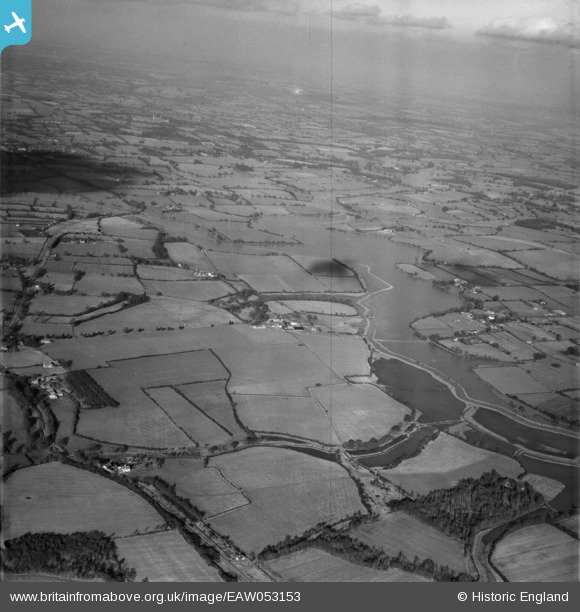 EAW053153 ENGLAND (1954). The River Adur in flood near Eatons Farm ...