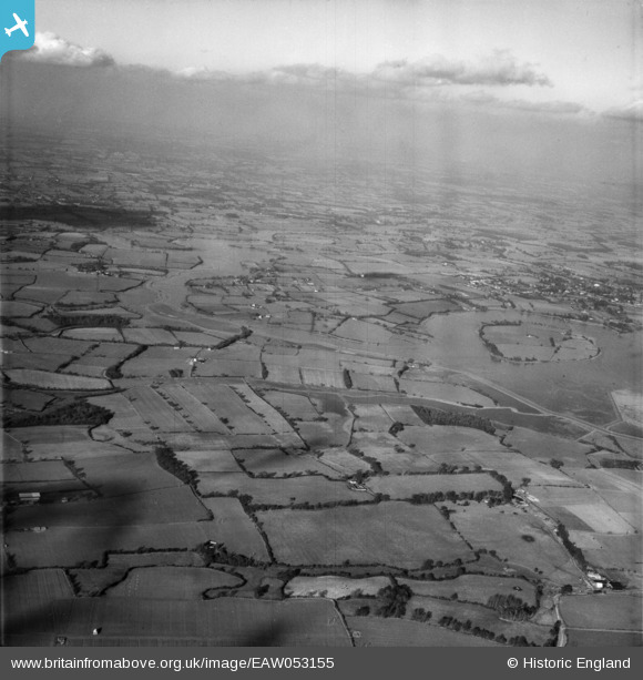 EAW053155 ENGLAND (1954). The River Adur in flood near Wyckham Wood and ...