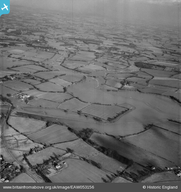 EAW053156 ENGLAND (1954). The River Adur in flood near Furlong Shaw ...