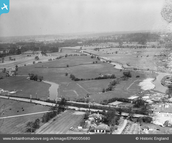 EPW005680 ENGLAND (1921). The River Colne and the Grand Junction Canal ...