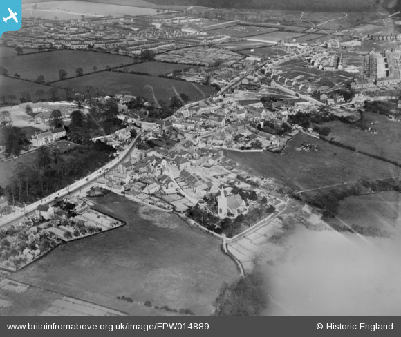 epw014889 ENGLAND (1926). St Bartholomew's Church and the town, Maltby ...