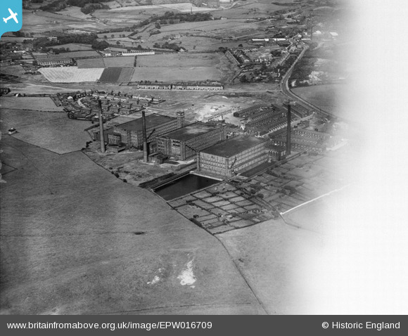 epw016709 ENGLAND (1926). Mars, Marland and Castleton Moor Cotton Mills ...