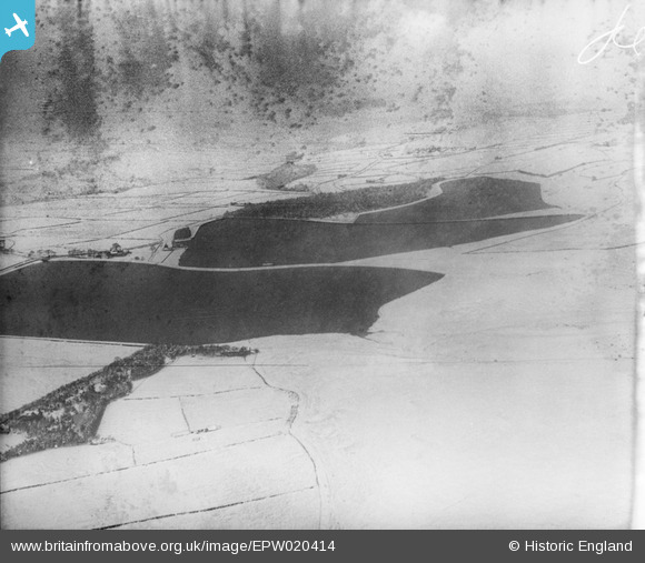 EPW020414 ENGLAND (1928). Redmires Reservoirs in the snow, Hallam Moors ...
