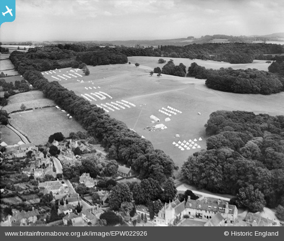 epw022926 ENGLAND (1928). Camp at Cowdray Park, Easebourne, from the ...