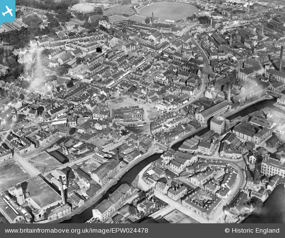 EPW024478 ENGLAND (1928). The town centre, Brighouse, 1928. | Britain ...